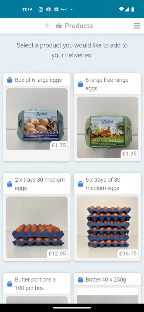 Bates Dairy Customer App - Bates Farms & Dairy Ltd.